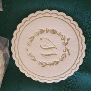 mystery | Dining | Vintage Monogrammed W Coasters Disposable 36 Pieces ...